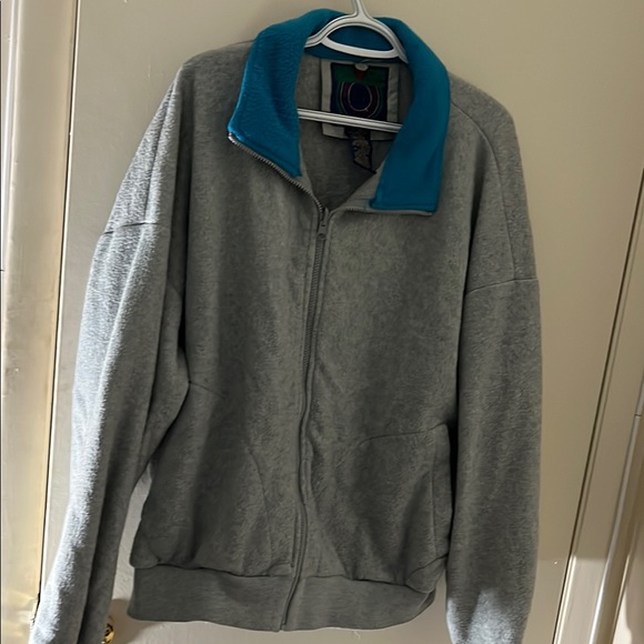 St. John's Bay | Jackets & Coats | St Johns Bay Gray And Blue Zip Up ...